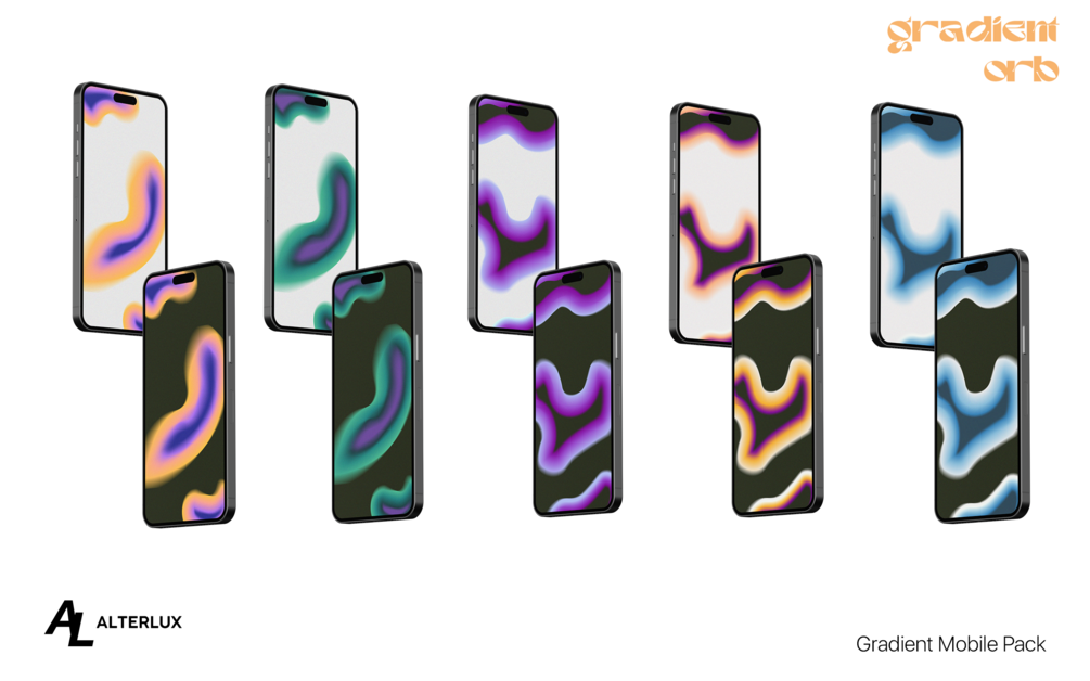Gradient Orb Mobile Wallpaper Pack