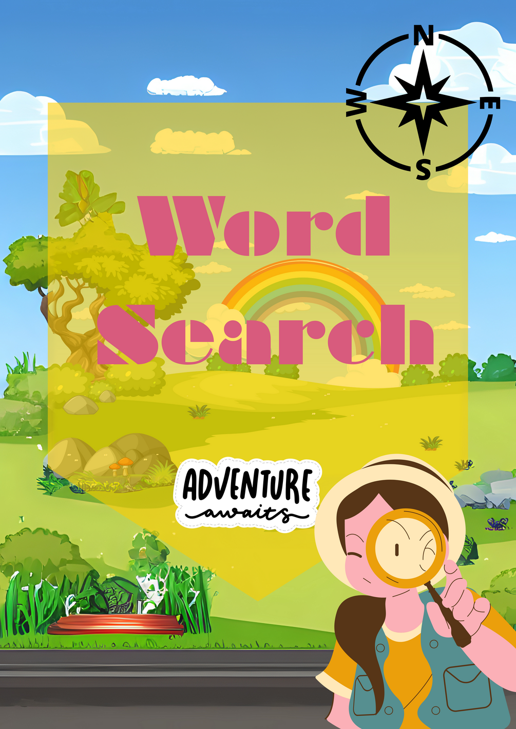 Activity Book - Word Search, Crossword, and Maze
