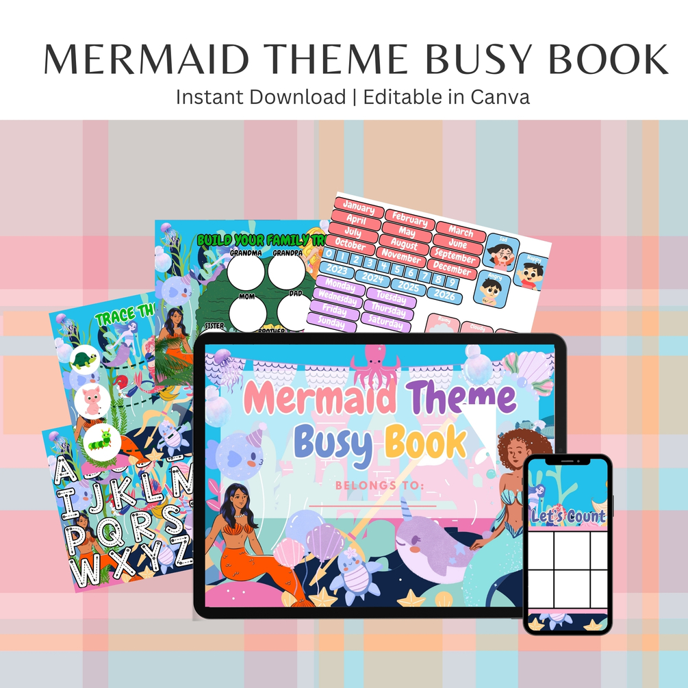 JL CREATIVES | MERMAID THEME BUSY BOOK