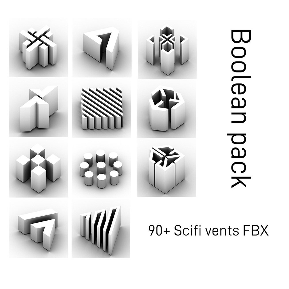 Sci-Fi Vents Boolean Pack