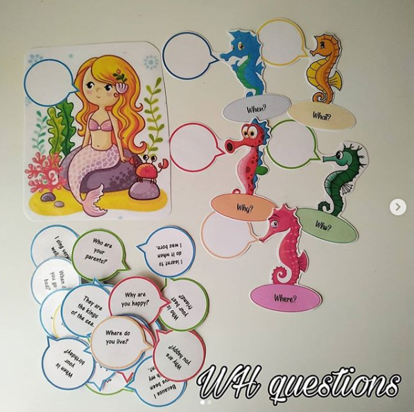Wh questions mermaids