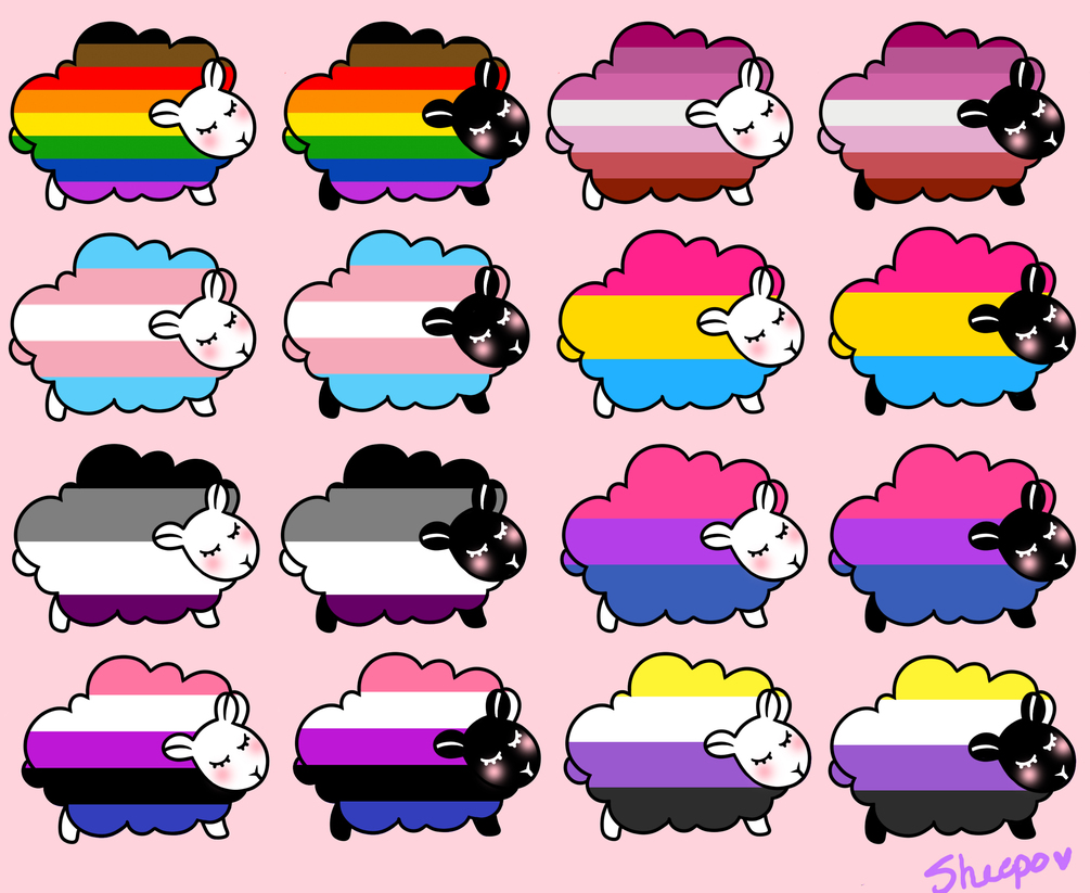 Pride Sheep Stickers