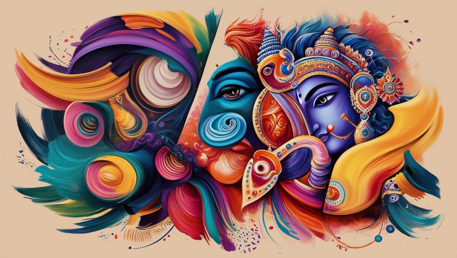 Divine Creations 🌟🎨👑 - Abstract Expression Images of Gods