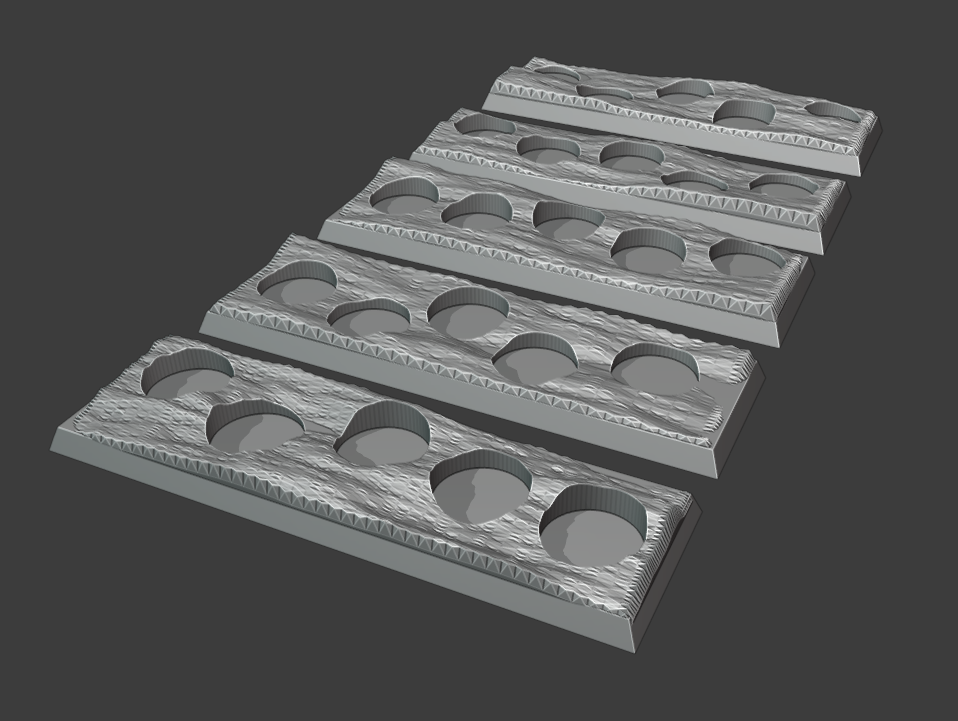 Epic 40k 6mm Irregular Stands