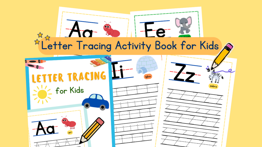 Letter Tracing Activity Book for Kids