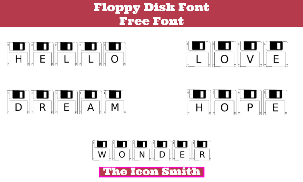 Free Floppy Disk Font F18792