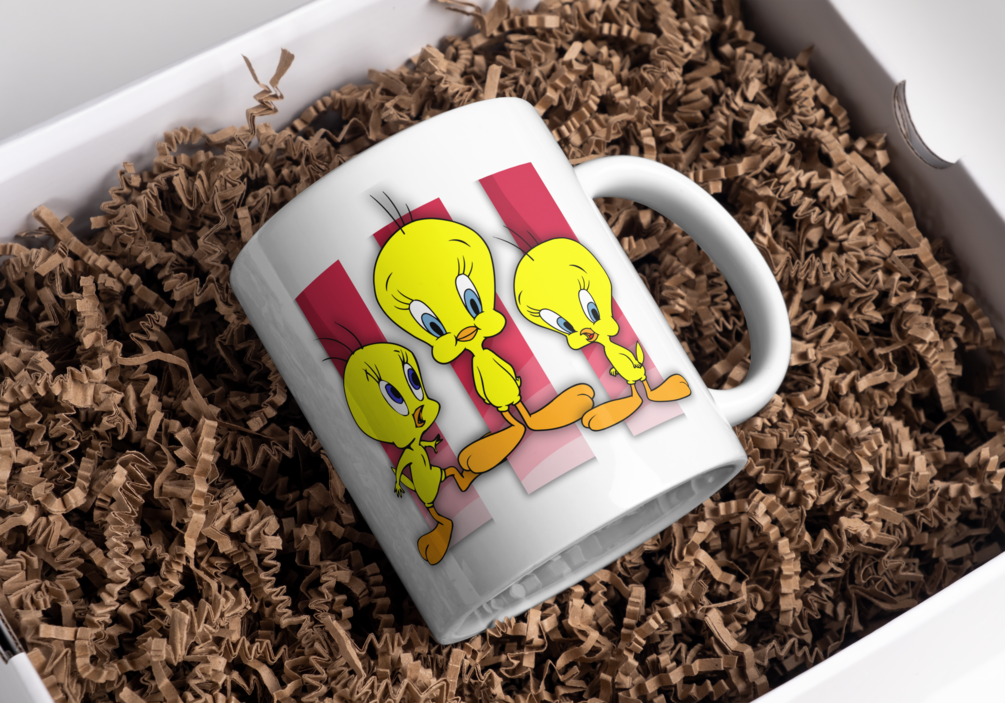 Tweety T-shirt Design, Cartoon T-shirt Design, Funny Cartoon Design ...