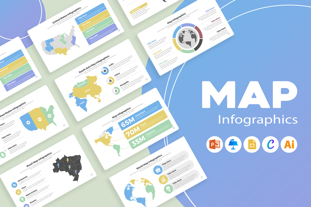 Map Infographic Templates