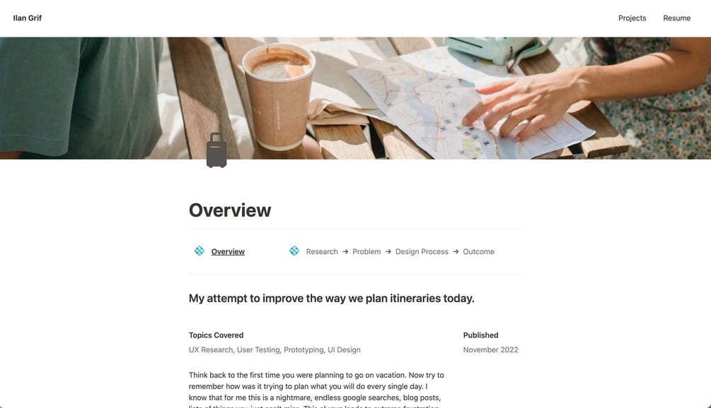 Notion Portfolio Template (Simple.ink)