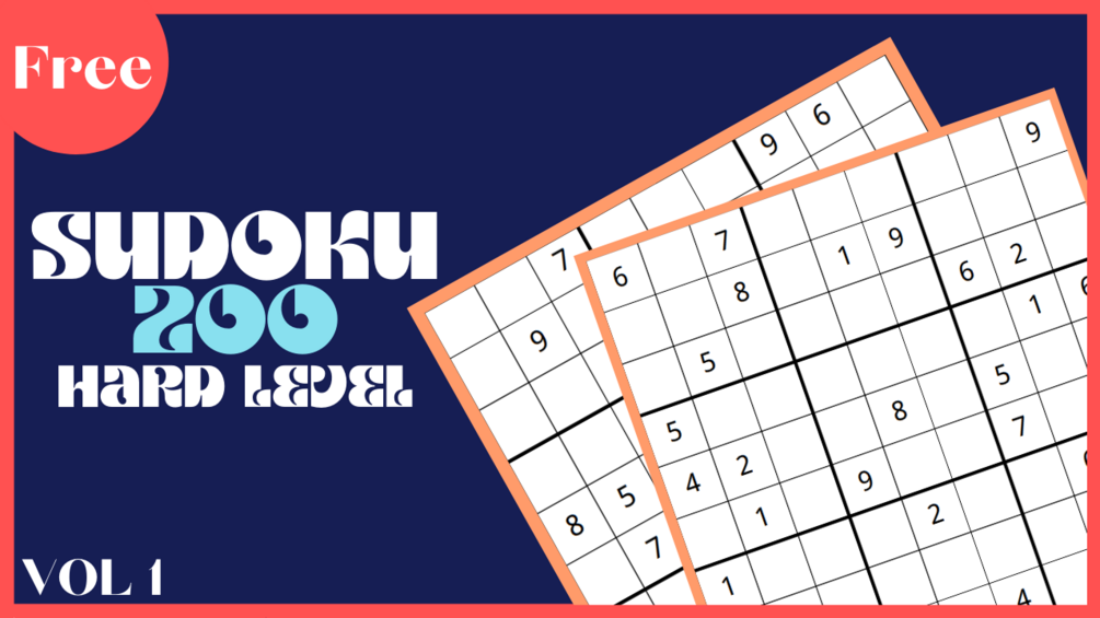 200 Hard sudoku VOL.1 with solutions