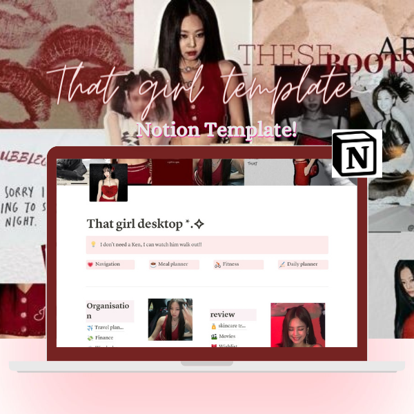 Jennie Kim that girl aesthetic template