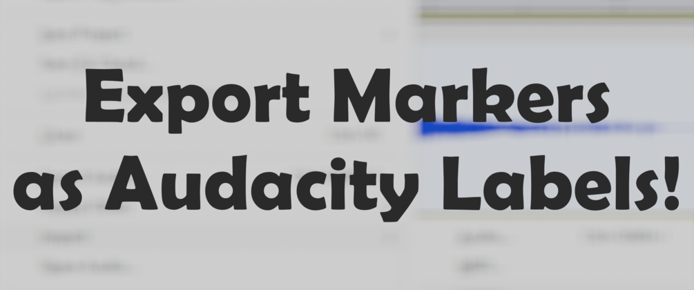 Export Blender Markers as Audacity Labels