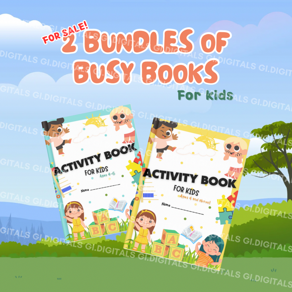 2 Bundle of Activity Books for Kids