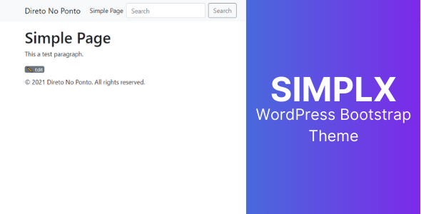 Simplx - WordPress Bootstrap Theme