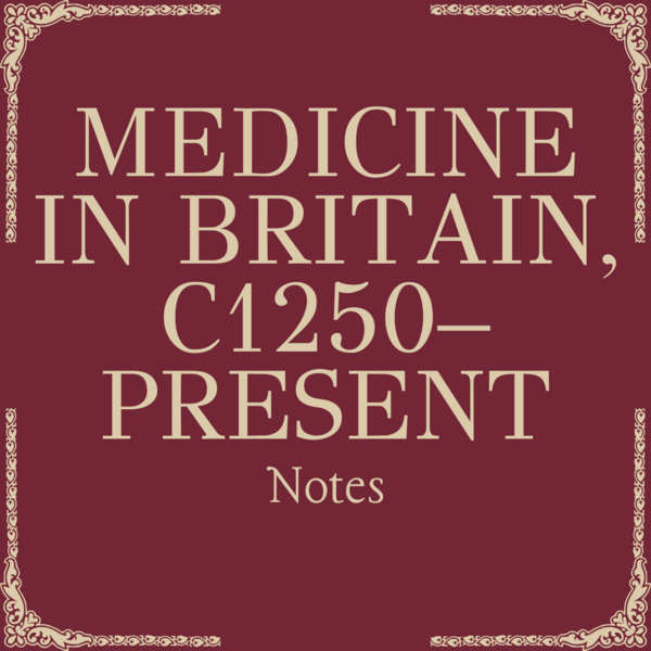 GCSE History Medicine Revision Bundle | Edexcel Paper 1 | Full Notes ...