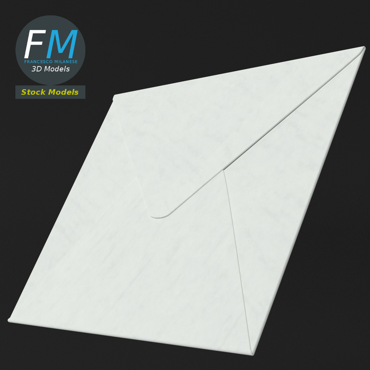 3D MODEL - Small envelope closed