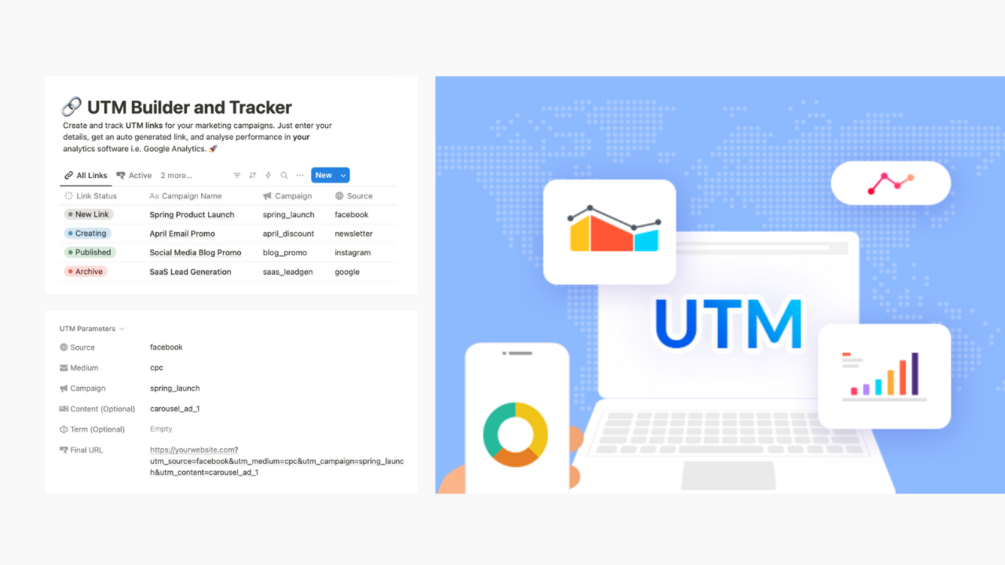 Free UTM Builder & Tracker Template for Notion