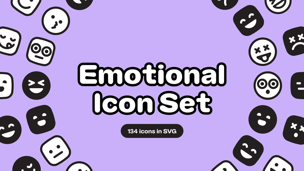 Emotional icon set