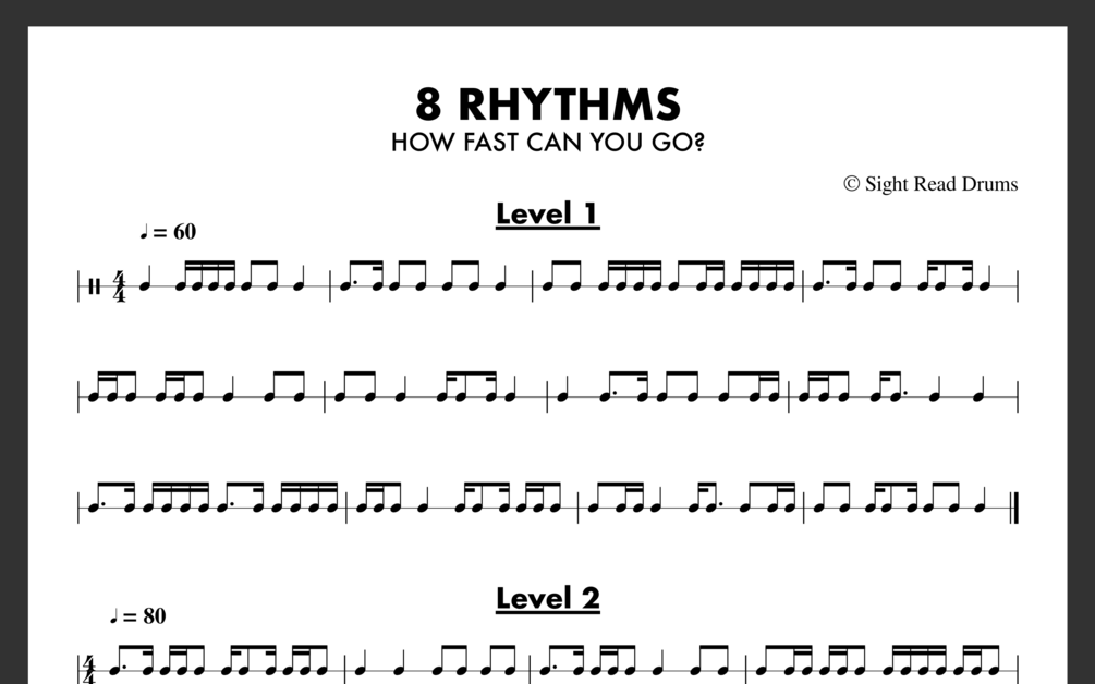 8 Rhythms - How Fast Can You Go?