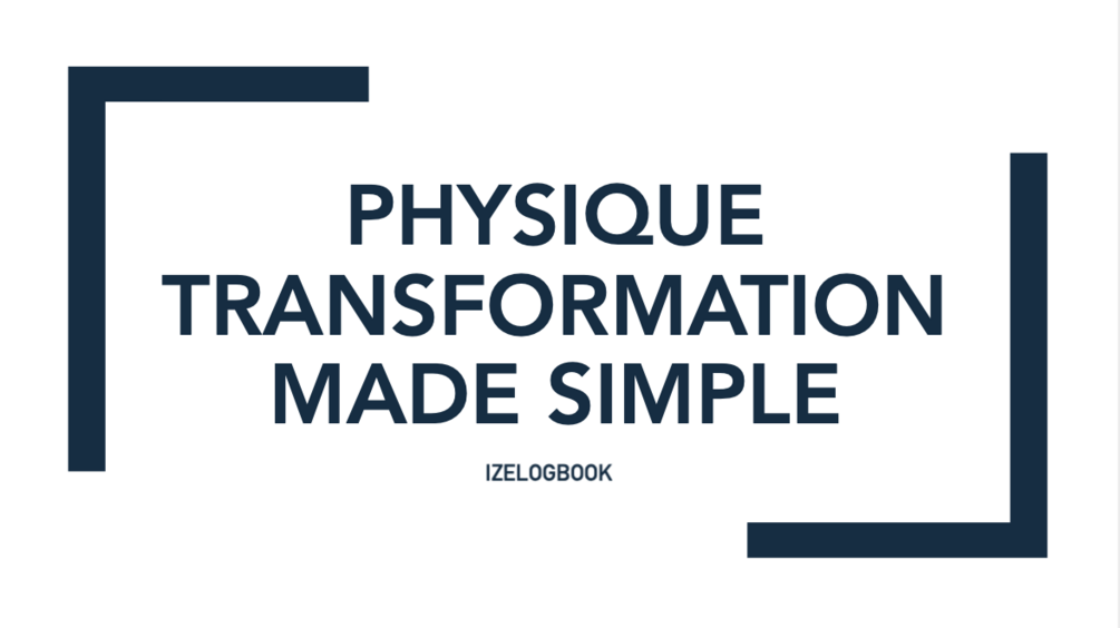 Physique Transformation Made Simple (PTMS) Pocket E-Book