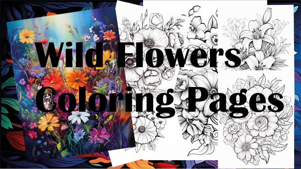 Wild Flowers Coloring Pages