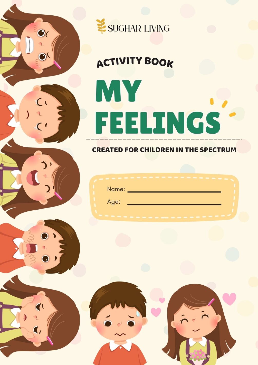 Activity book "my feelings" Created for Children in the Spectrum