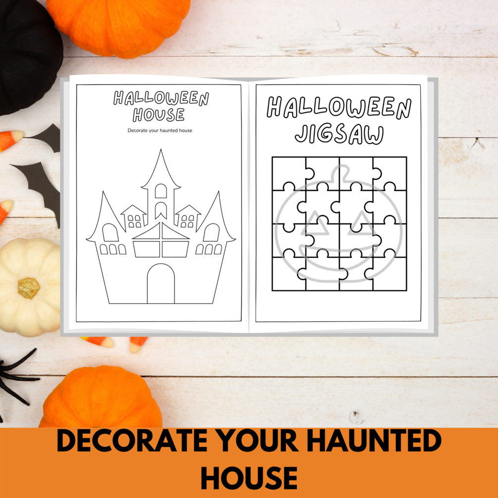 Halloween Activity Workbook | Printable Worksheets | Happy Halloween