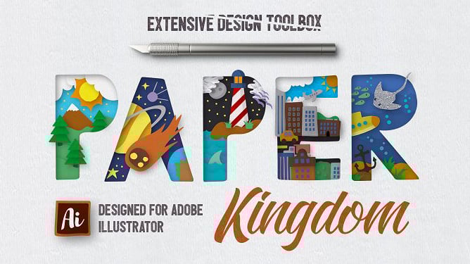 Paper Kingdom For Illustrator