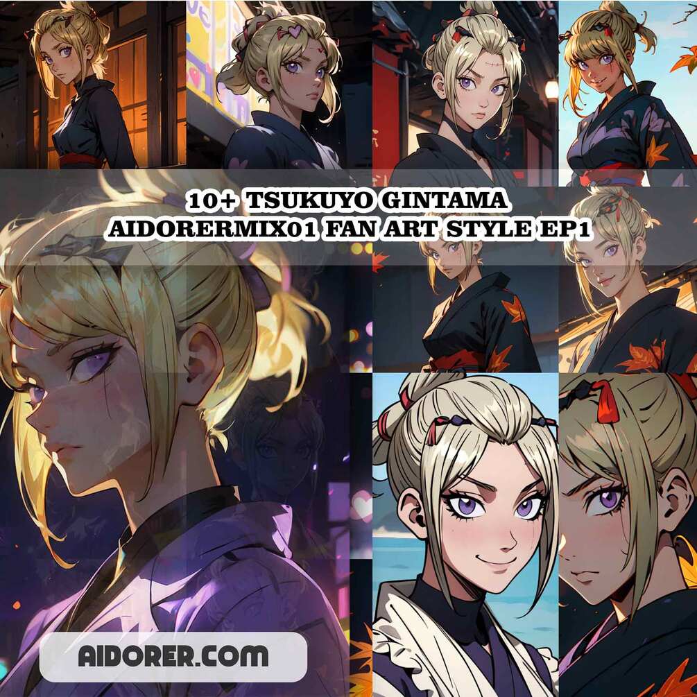 10+ TSUKUYO GINTAMA AIDORERMIX01 FAN ART STYLE EP1