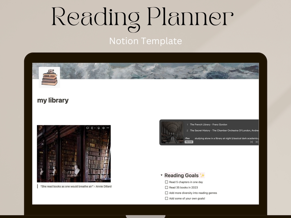 All-in-One Reading Planner and Tracker