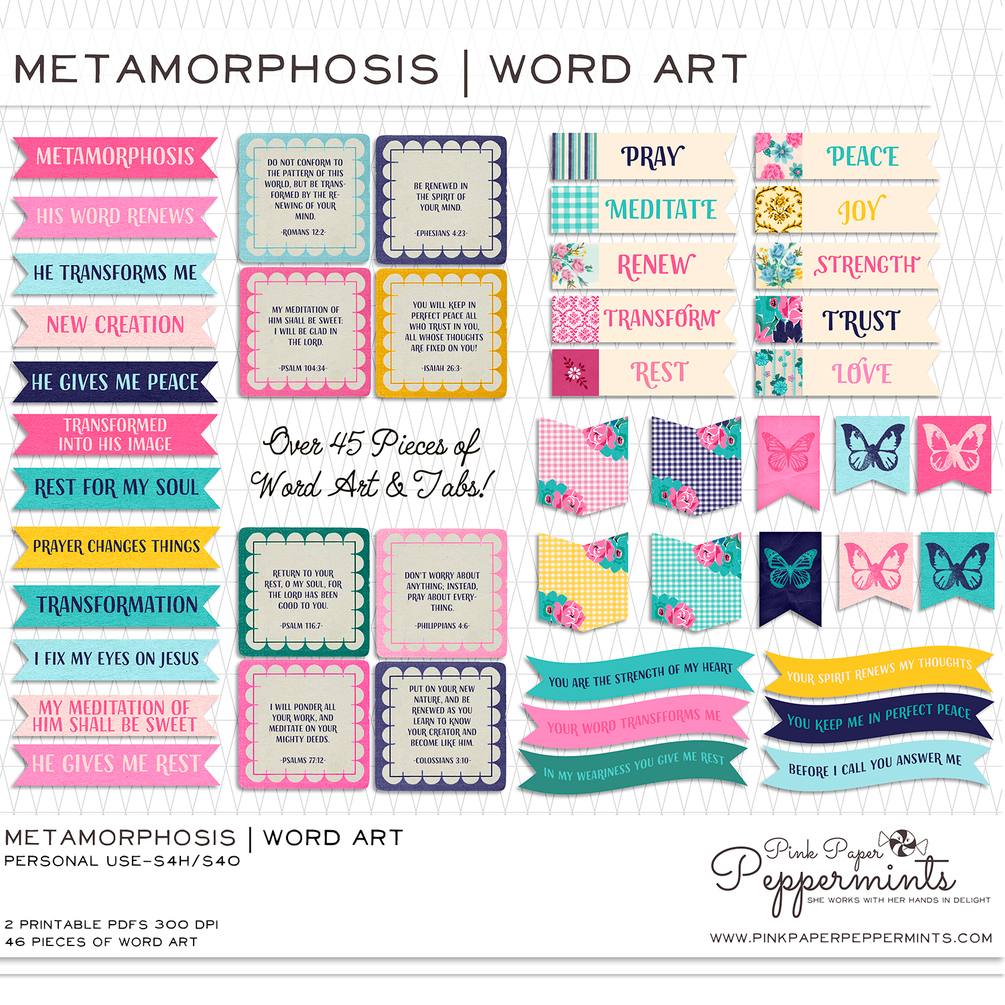 Metamorphosis | Word Art & Tabs