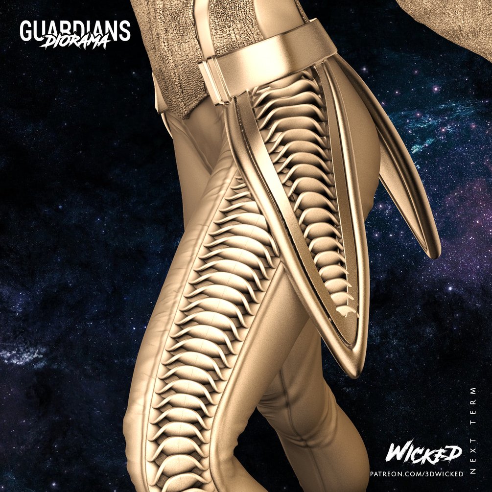 Wicked Marvel Mantis Sculpture: Tested and ready for 3d printing