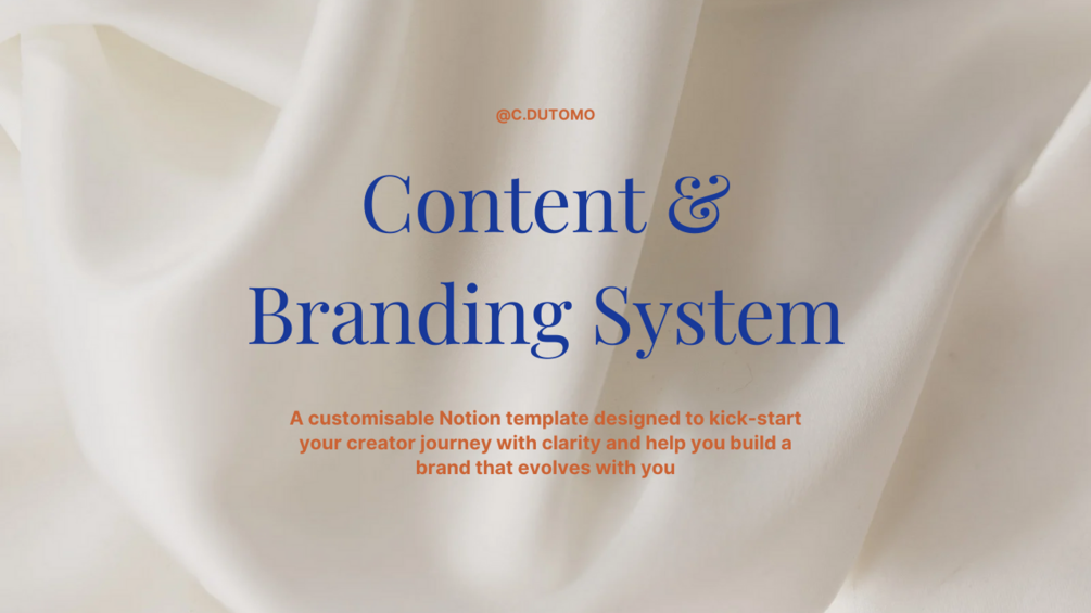 Branding & Content System