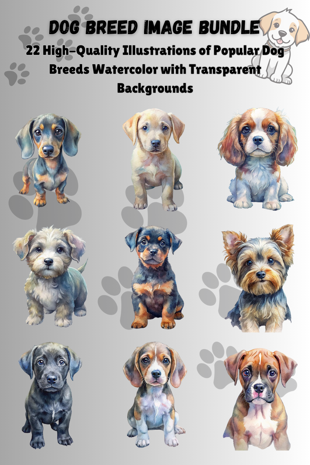 Dog Breed Clipart bundle