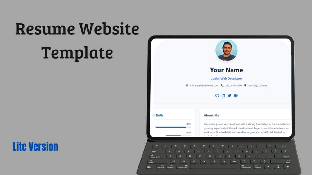 Professional Resume Website Template (lite version)