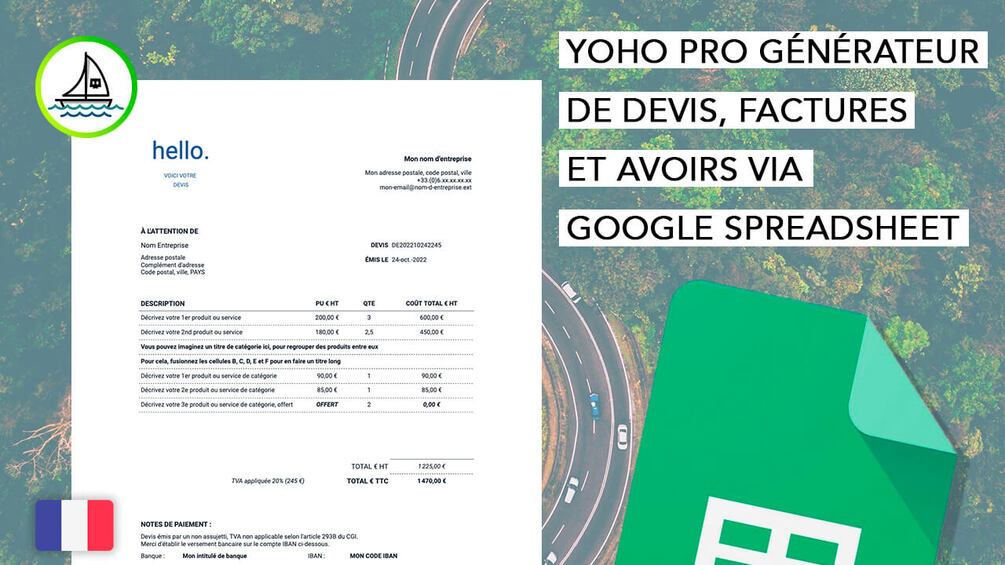 Yoho Pro Générateur de devis, factures et avoirs