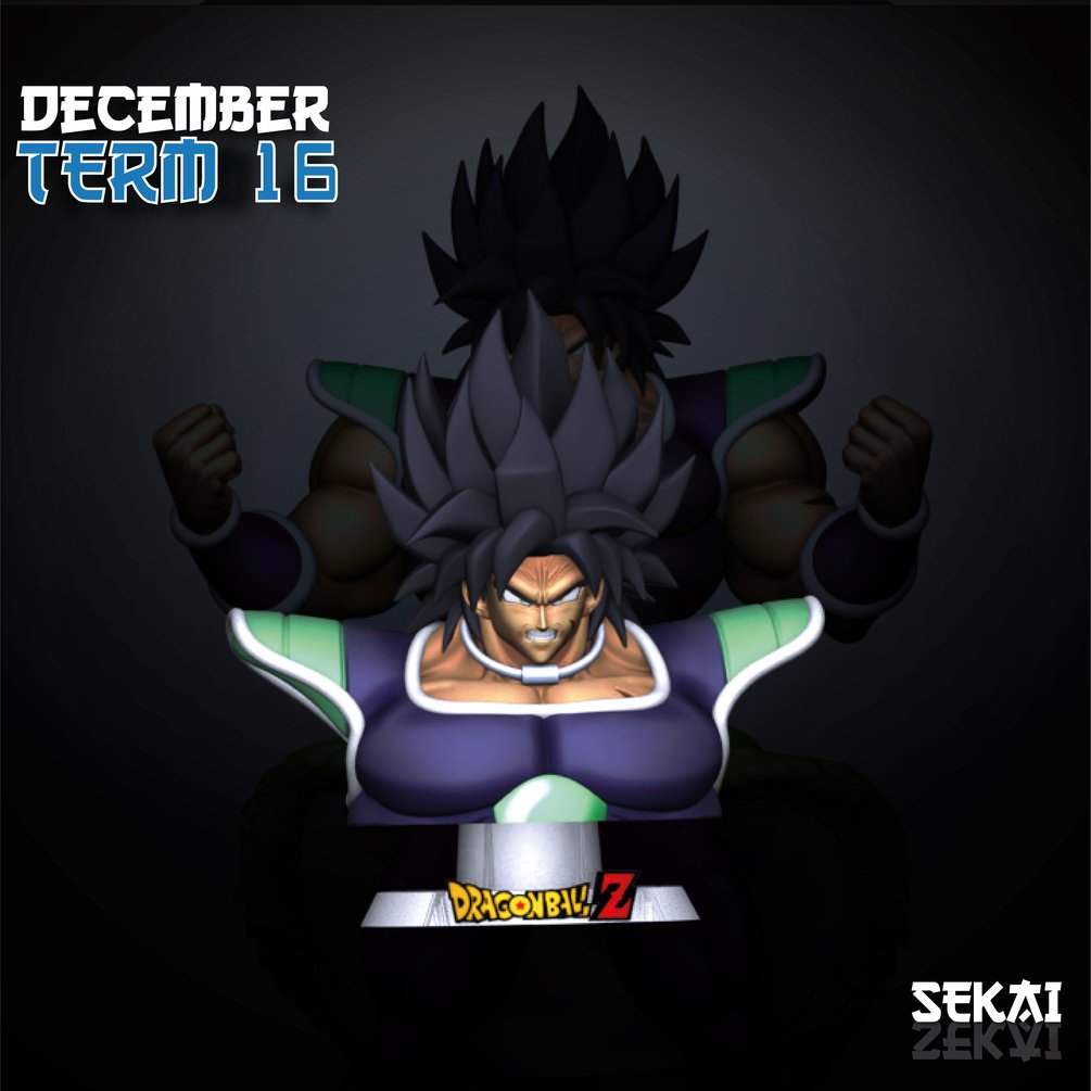 Broly Bust - Sekai 3D Models - Tested and Ready for 3D printing