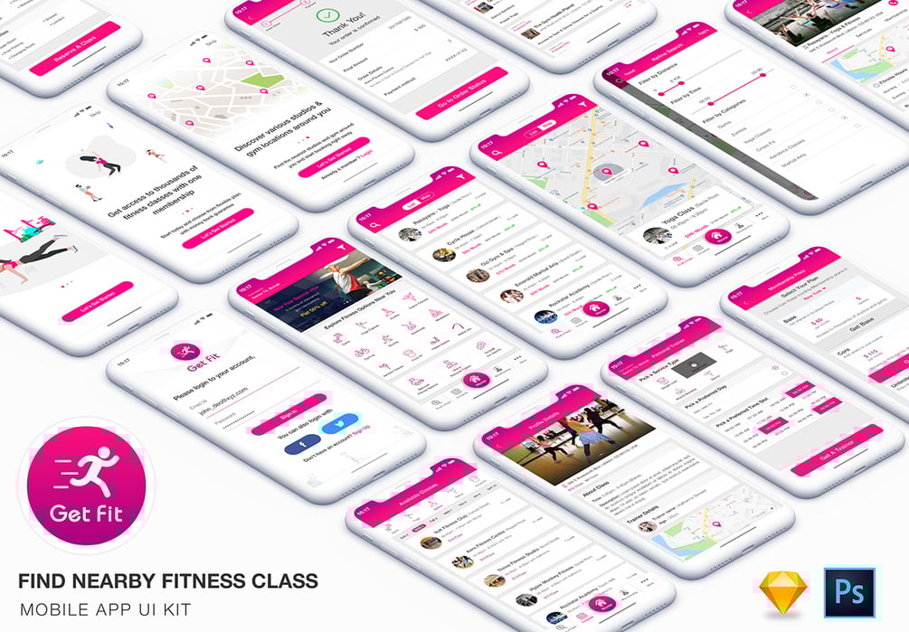GET FIT - Find NearBy Fitness Class
