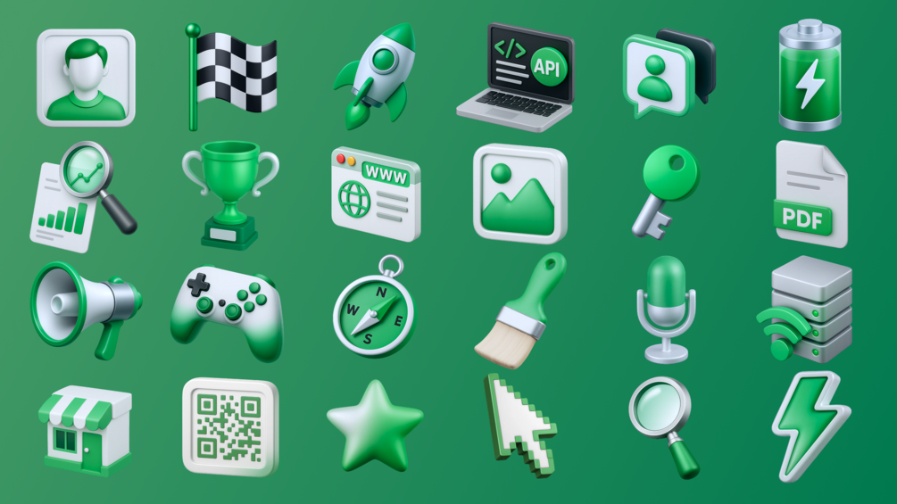 Essential 3D Icons Pack