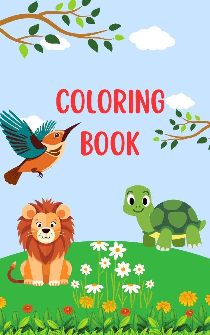 Color & Learn Animal Friends – Fun Printable Coloring Book for Kids