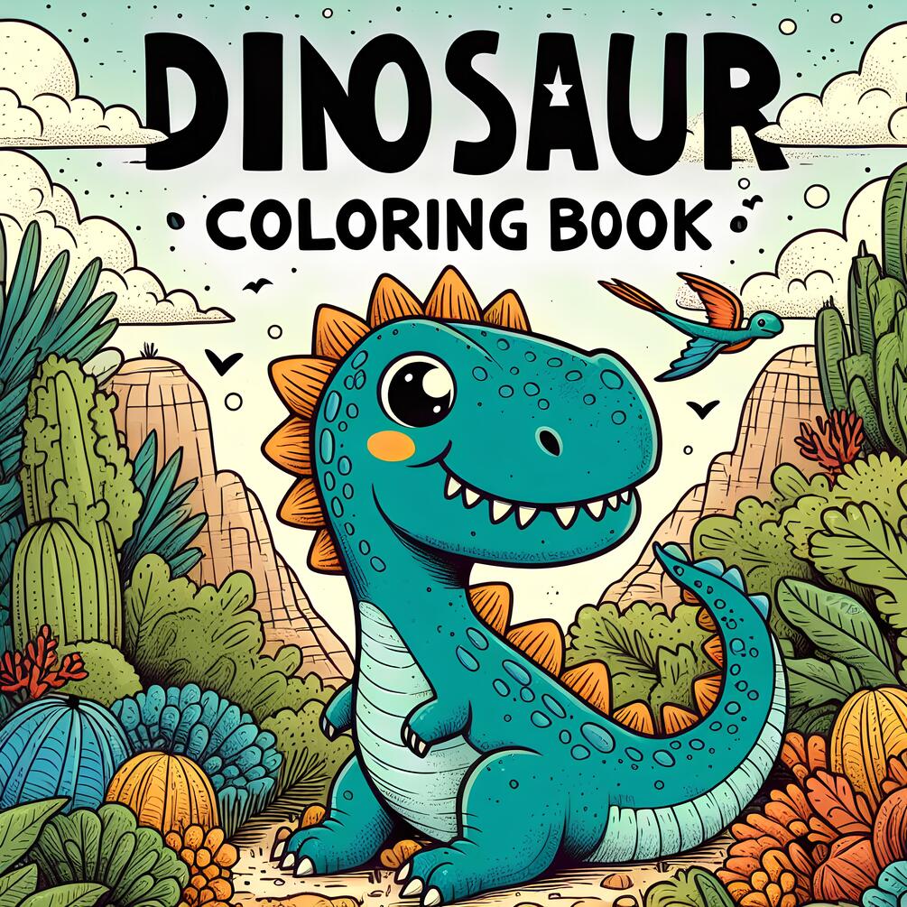 Dinosaur Coloring Book for Kids