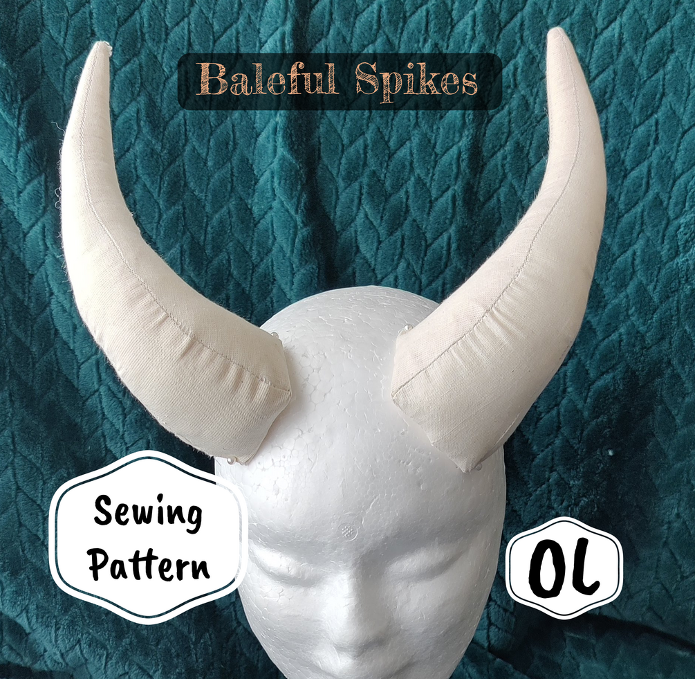 BG3 Tiefling Horns: Baleful Spikes Sewing Pattern