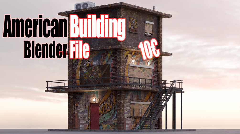 American building blender file