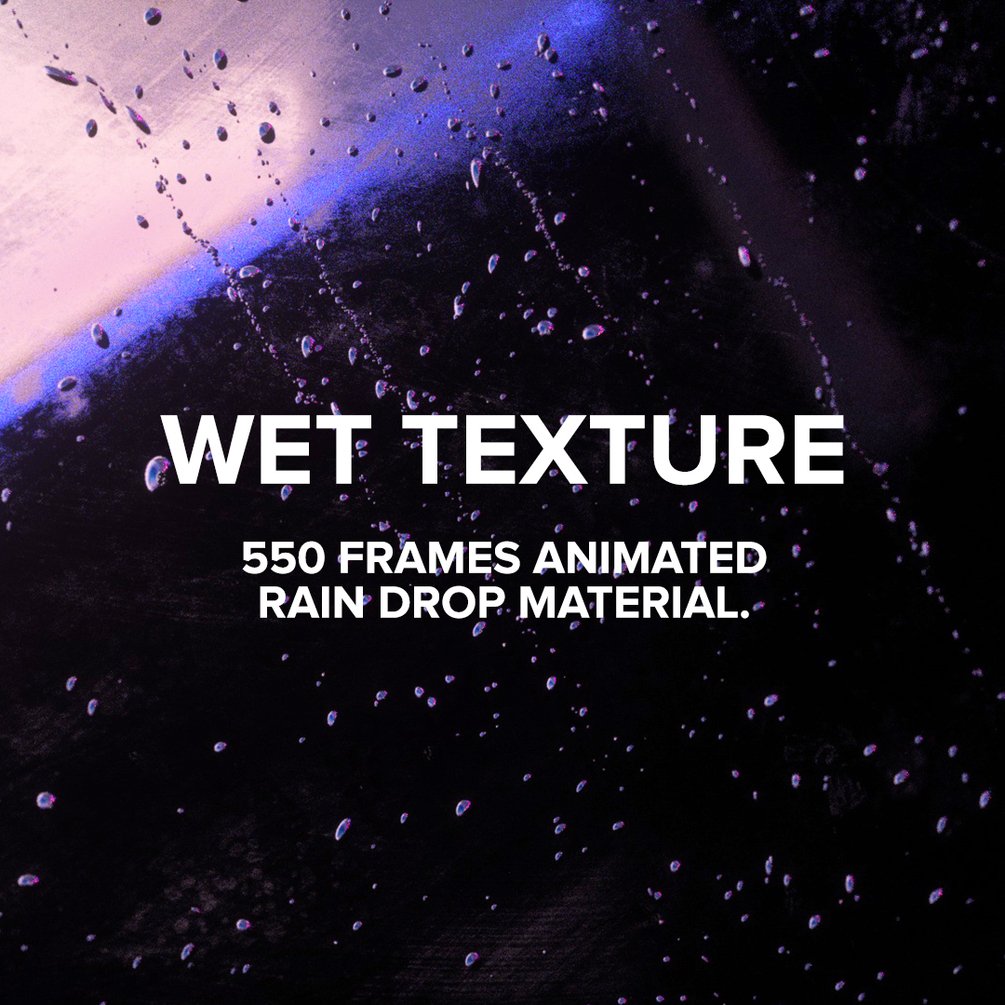 Wet 3D Displacement Texture