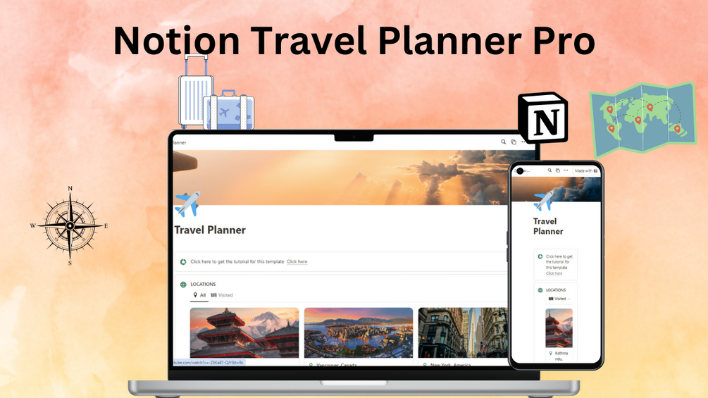 Notion Travel Planner Pro
