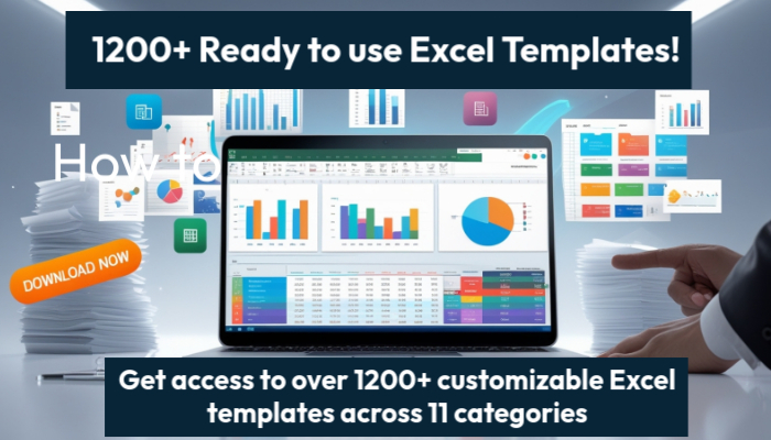 1200+ Customizable Premium Excel Templates accross 11 Categories