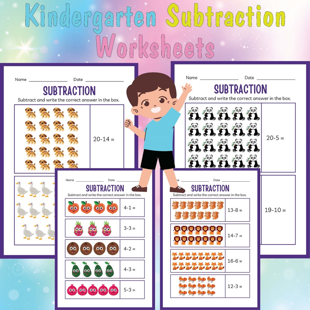 Kindergarten Subtraction Worksheets