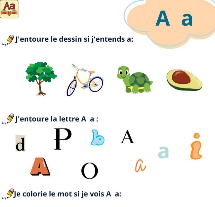 Fiche éducative : Découverte de la lettre A