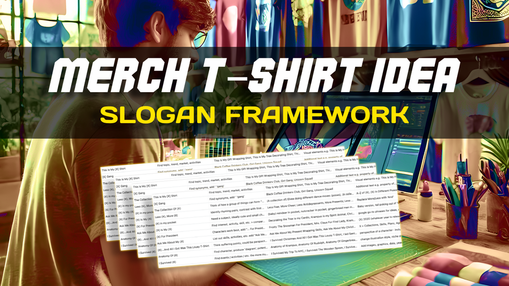 Merch T-Shirt Idea - Slogan Framework