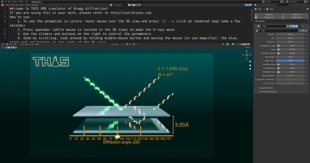 THIS X-Ray Diffraction in Blender 3.2